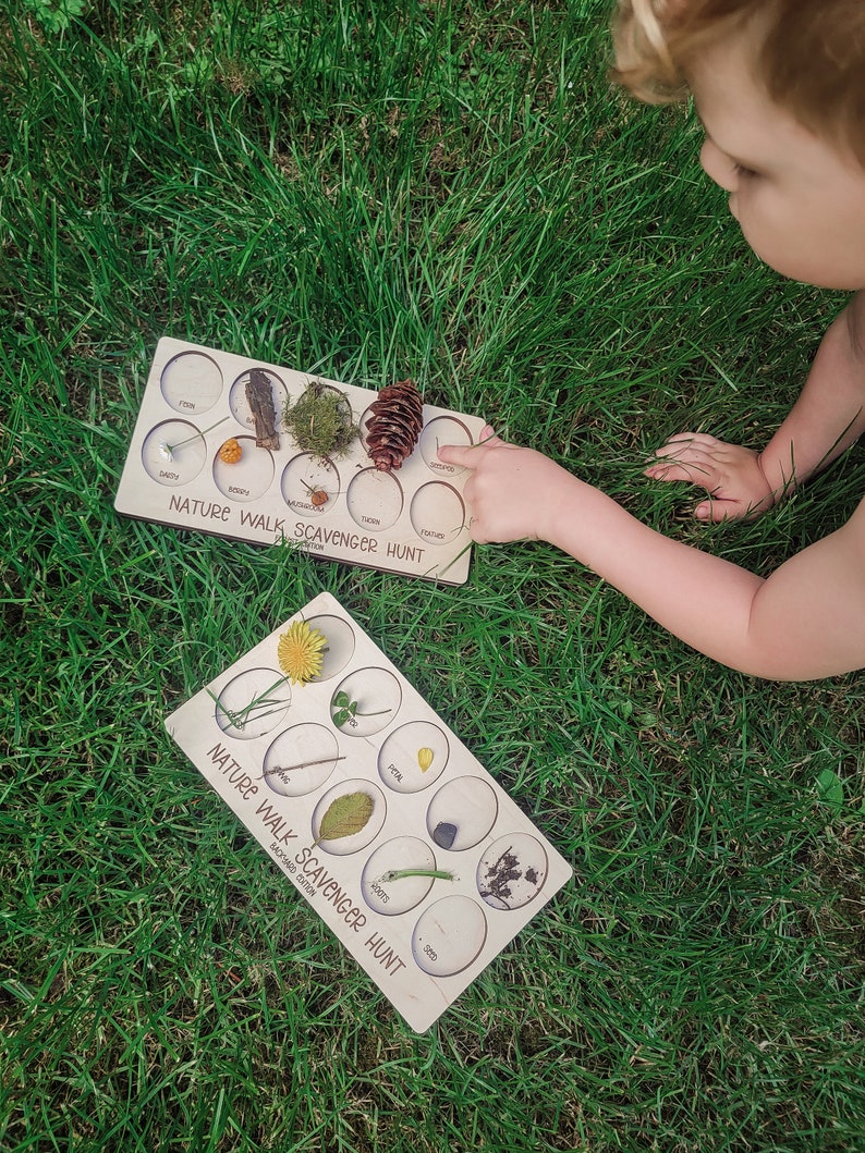 NATURE WALK Scavenger Hunt Boards Backyard Fun Forest Walk Backyard ...
