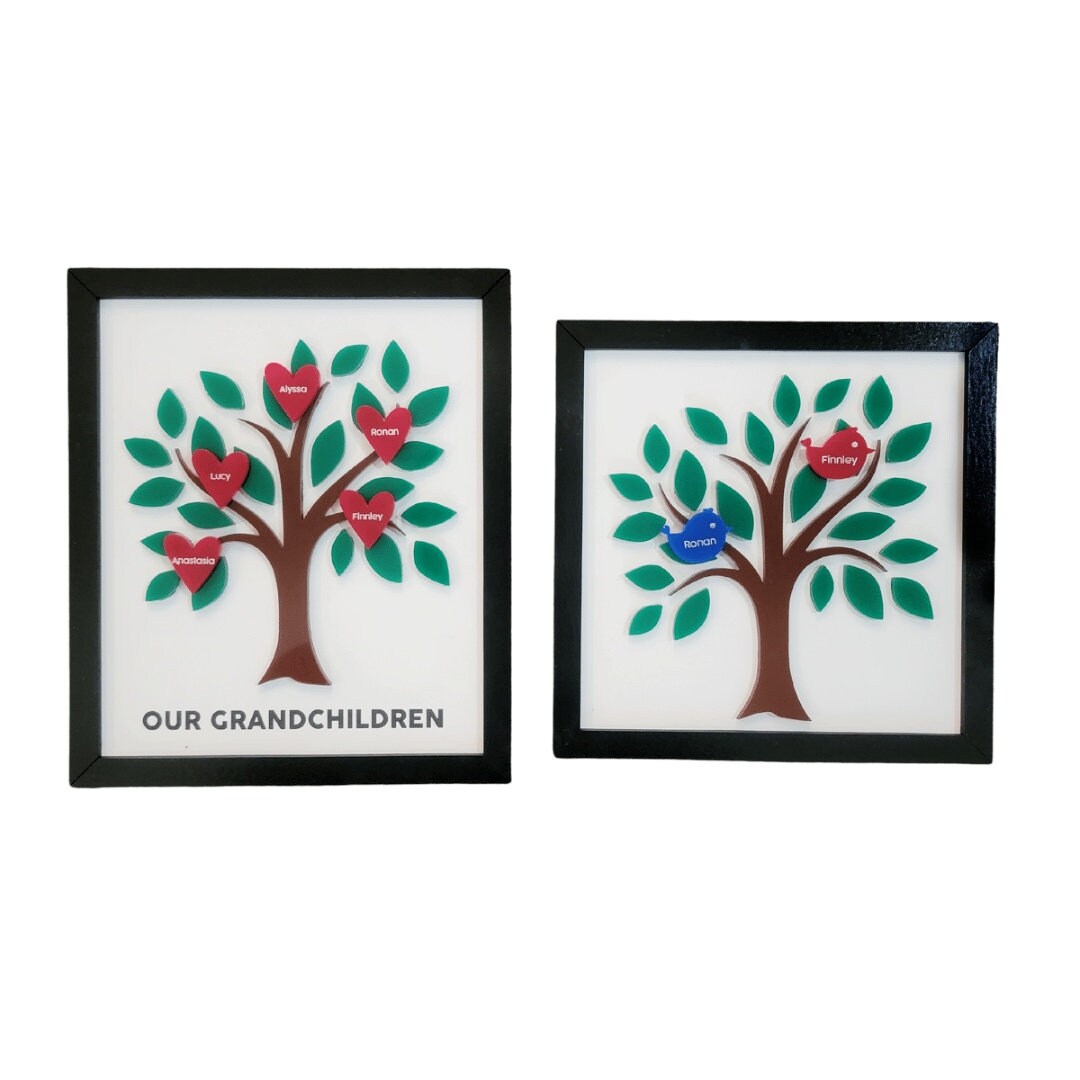 TREE of LIFE Family Tree Art Grandchildren Grandbabies - Etsy