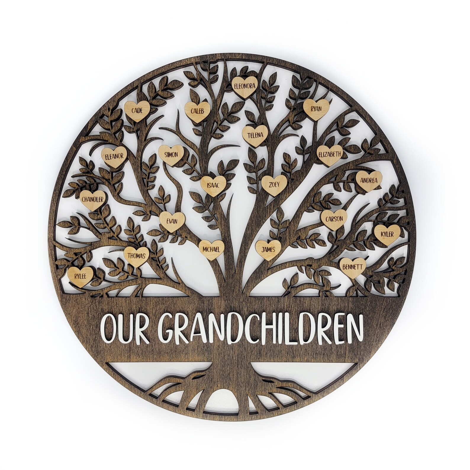 FAMILY TREE of LIFE Family Tree Art Grandchildren Grandbabies Mother's ...