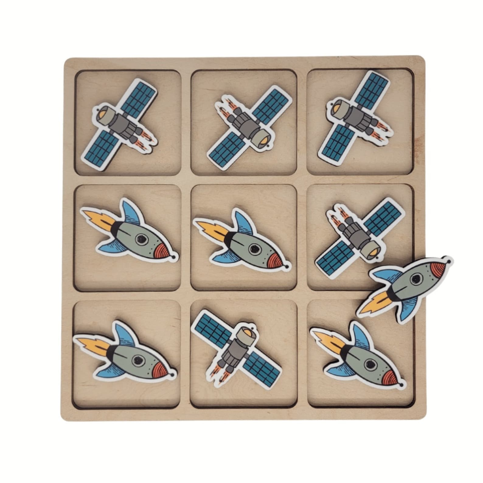 SPACE OUT Tic Tac Toe Space Themed Game Space Game Tic - Etsy