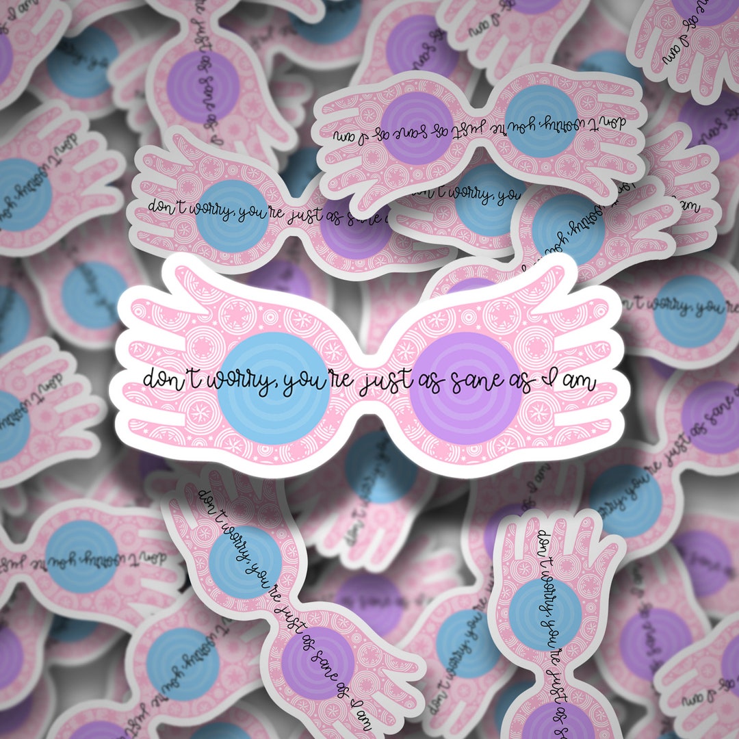 JUST AS SANE Accessories | Waterproof Sticker - Luna Sticker ...