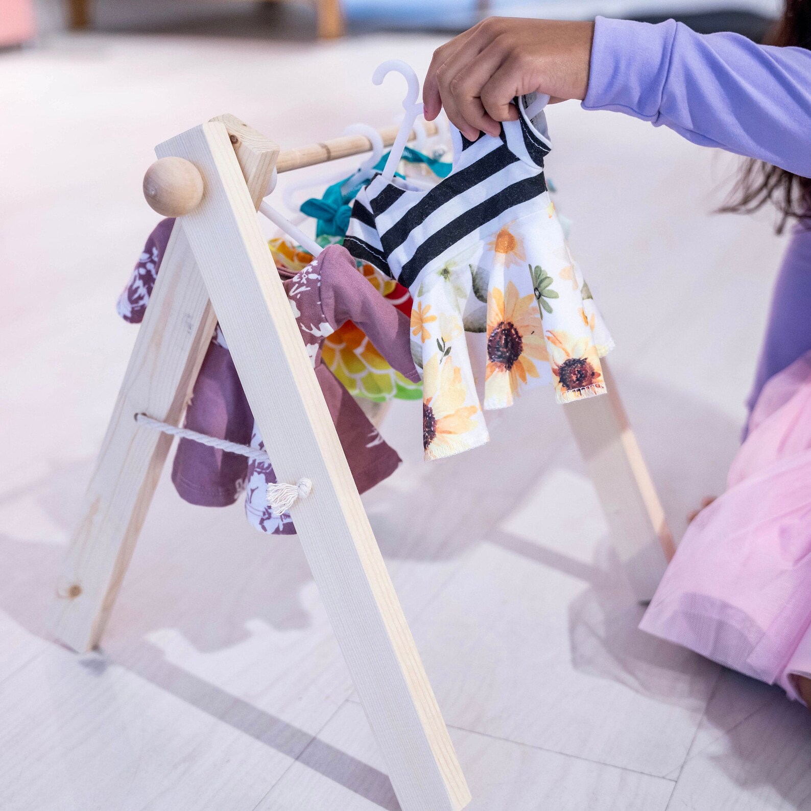 DOLL CLOSET Doll Clothing Rack Doll Clothes Storage Doll - Etsy