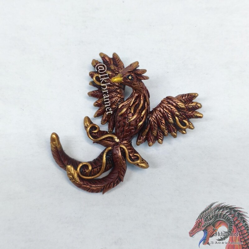 Phoenix Pin - Etsy