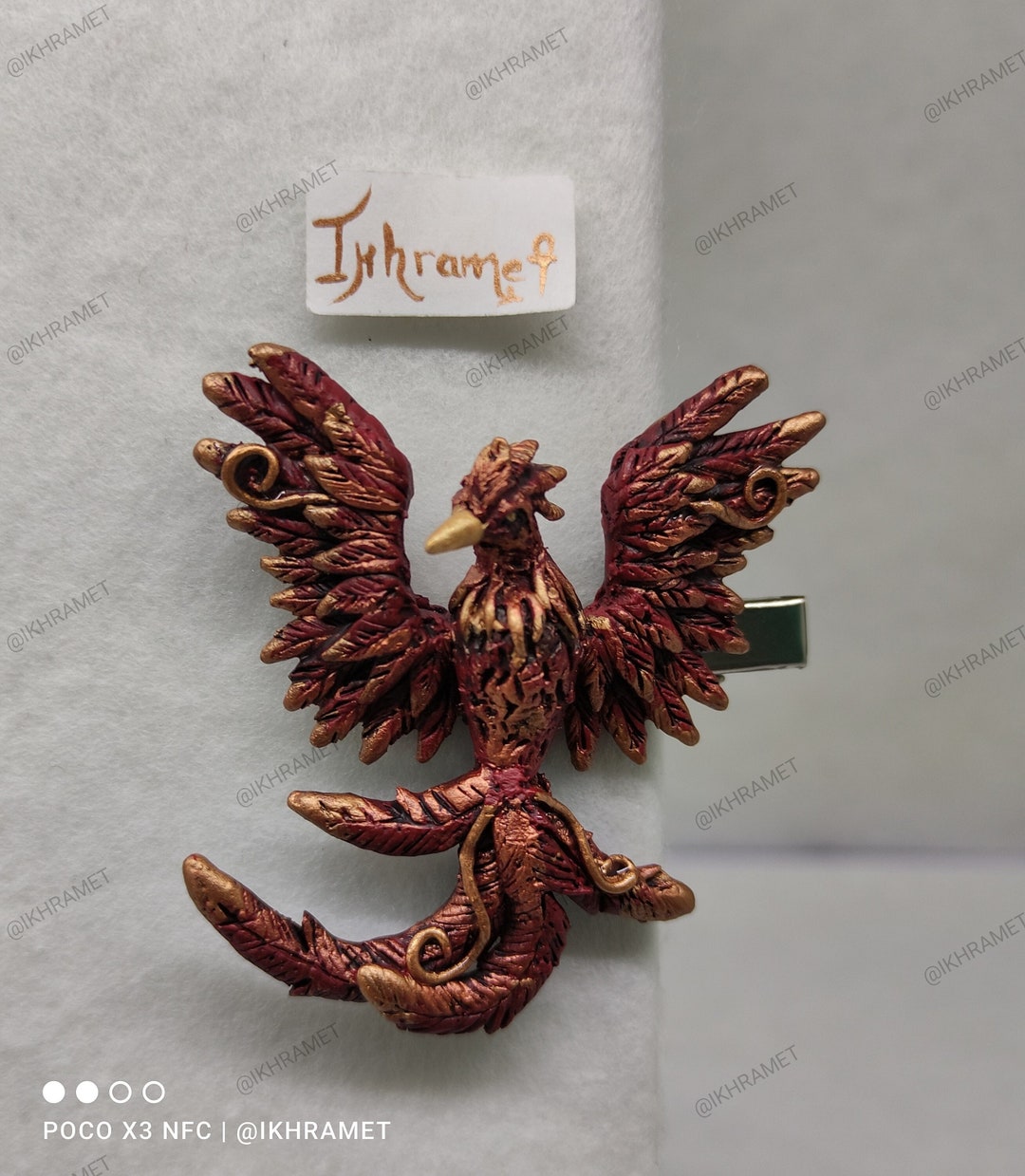 Phoenix Hair Clip, Phoenix Hair Clip - Etsy