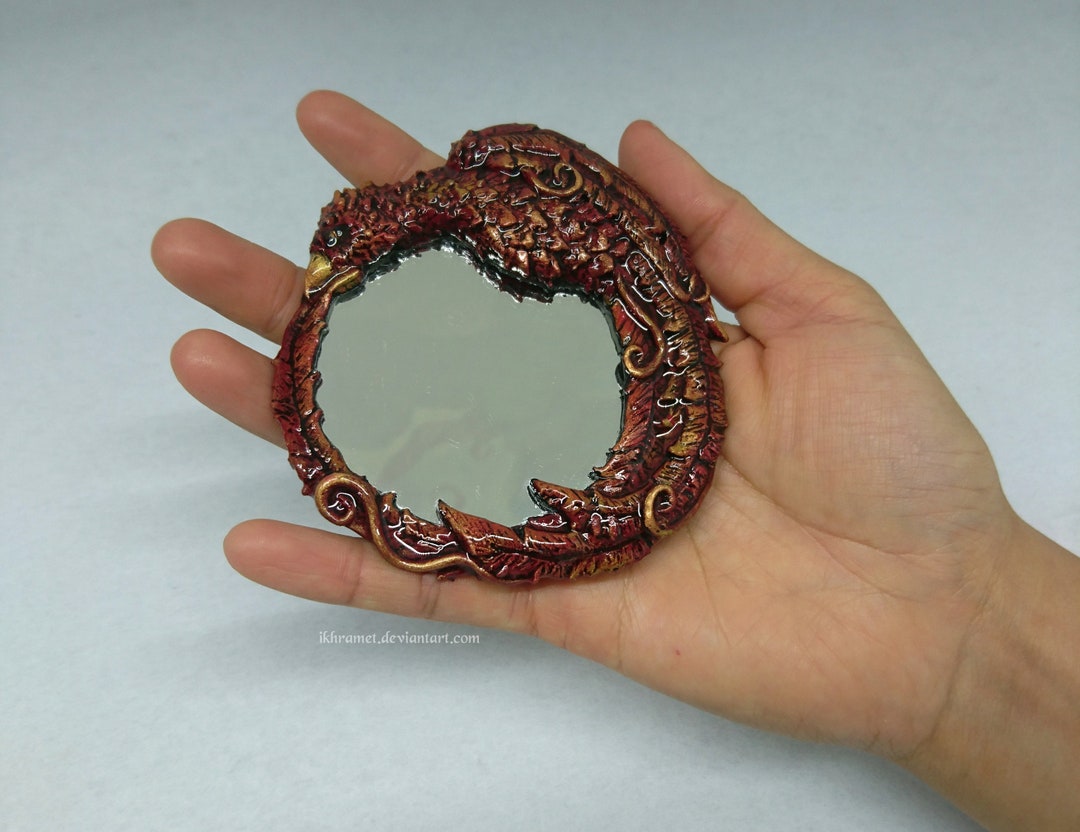 Red Phoenix Pocket Mirror Phoenix Pocket Mirror - Etsy