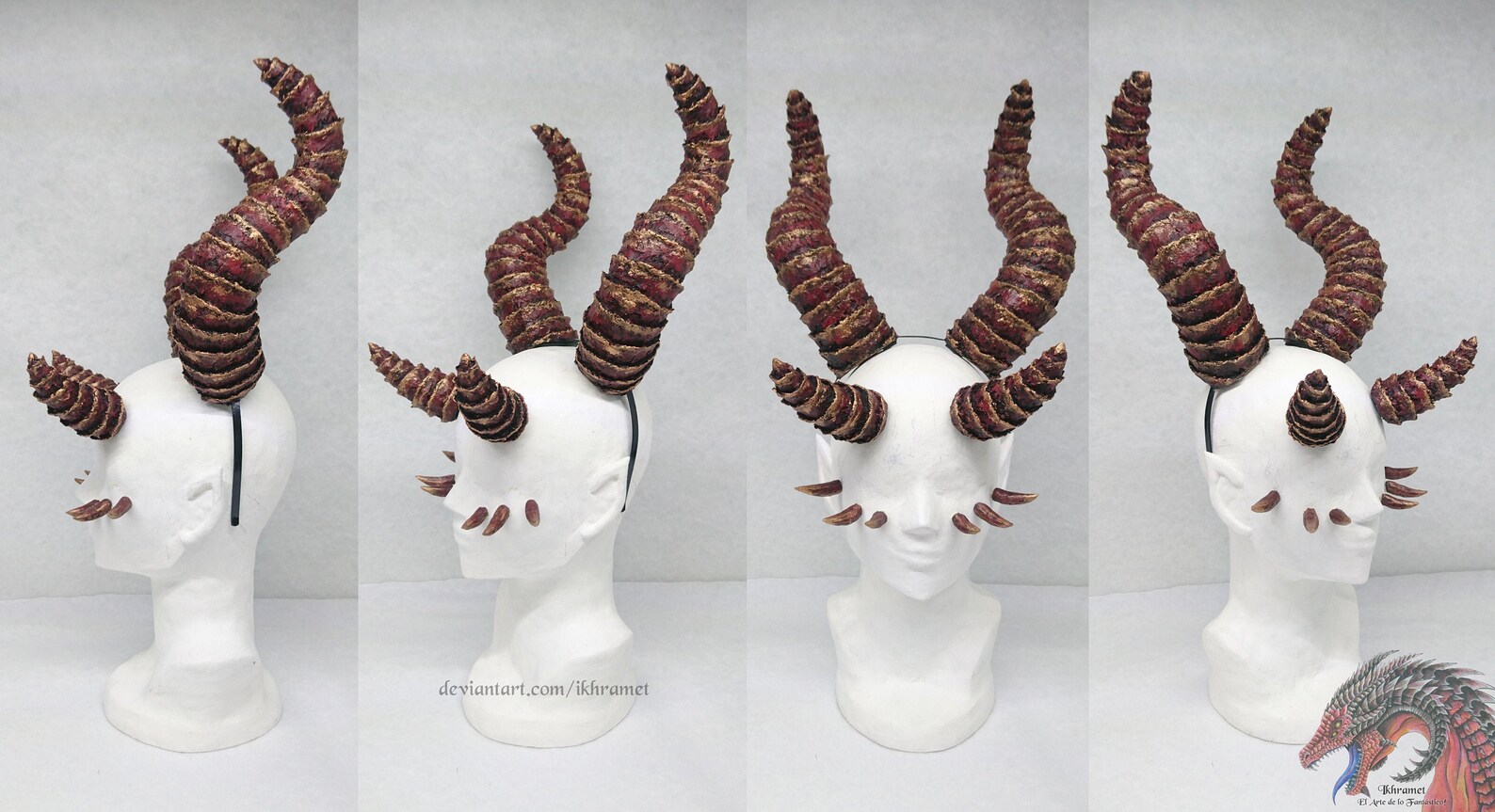 Set Cuernos de Dragón o Demonio Dragon Horns Demon Horns Cosplay - Etsy ...