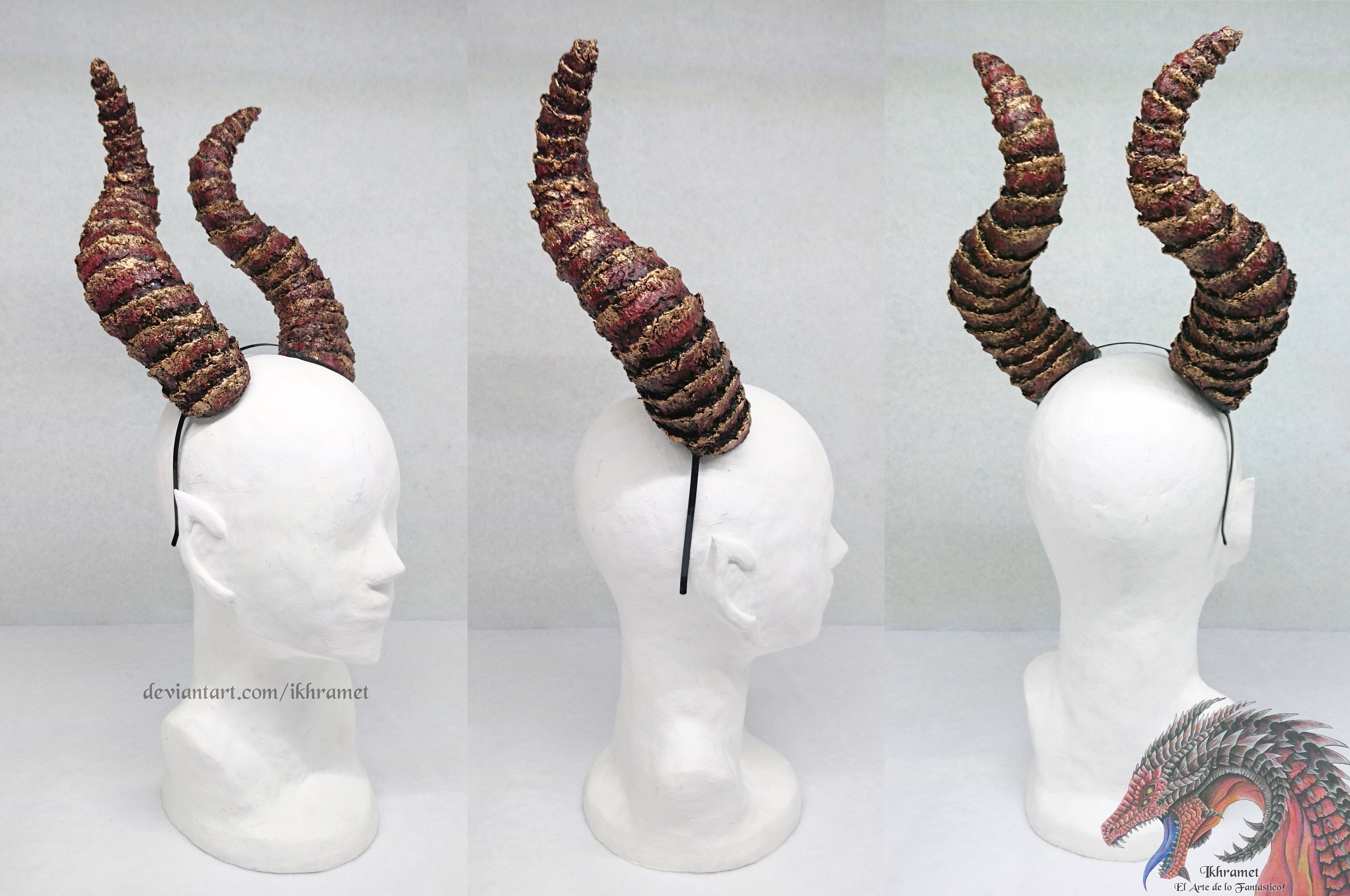 Set Cuernos de Dragón o Demonio Dragon Horns Demon Horns Cosplay - Etsy ...