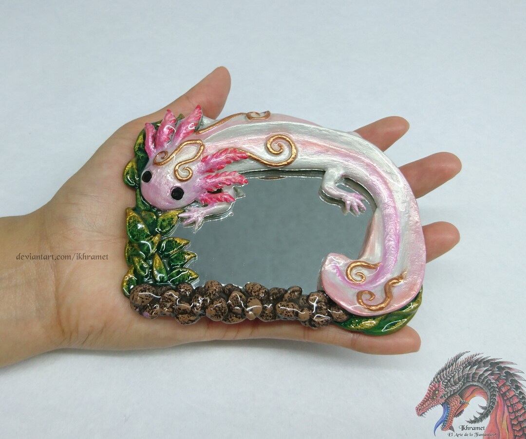 Magic Axolotl Pocket Mirror Magic Axolotl - Etsy