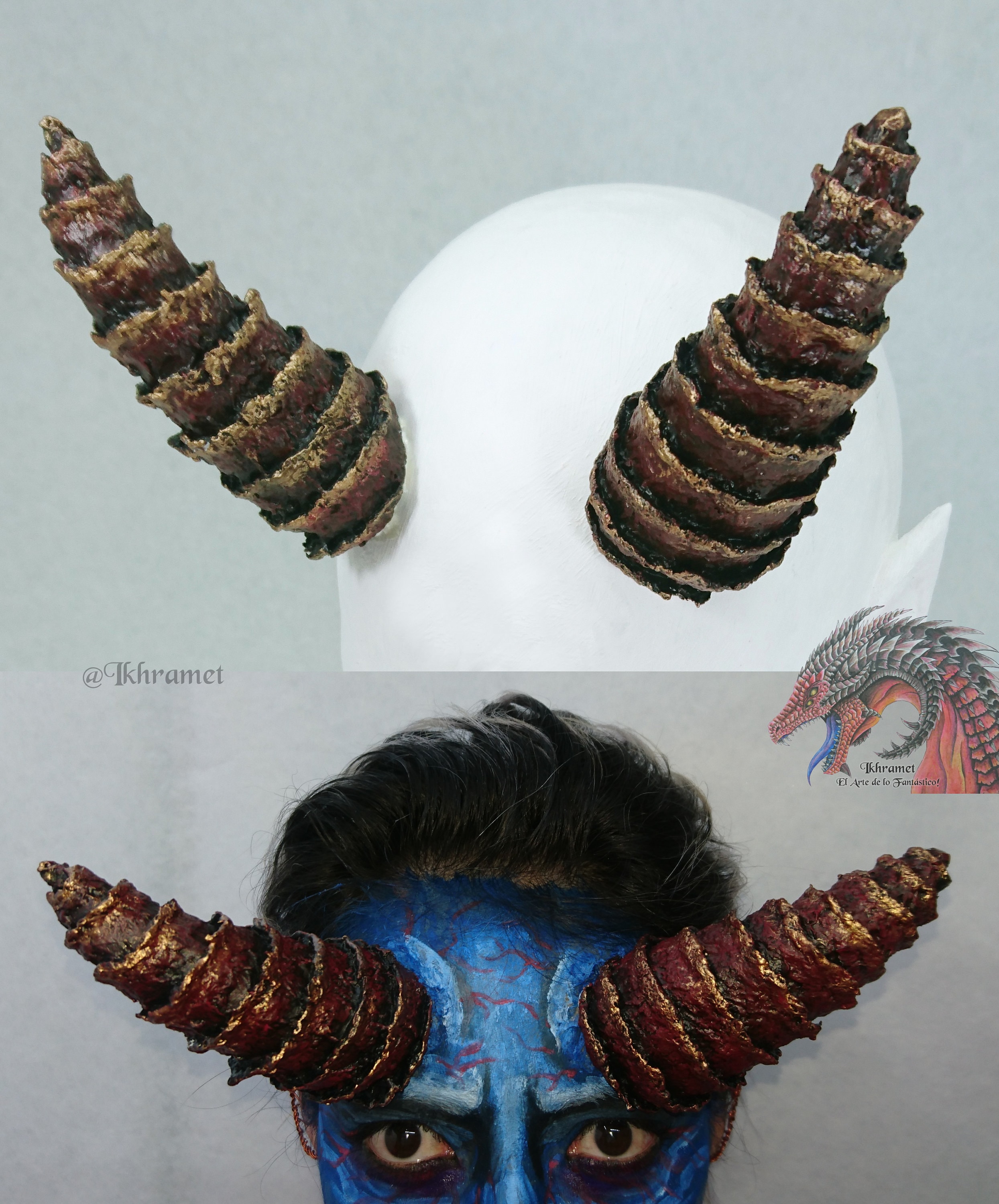 Set Cuernos de Dragón o Demonio Dragon Horns Demon Horns - Etsy España