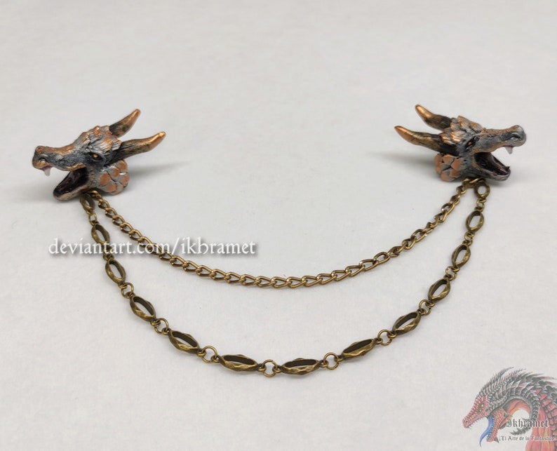 Uroboros Cape Chain, Cape Clasp - Etsy