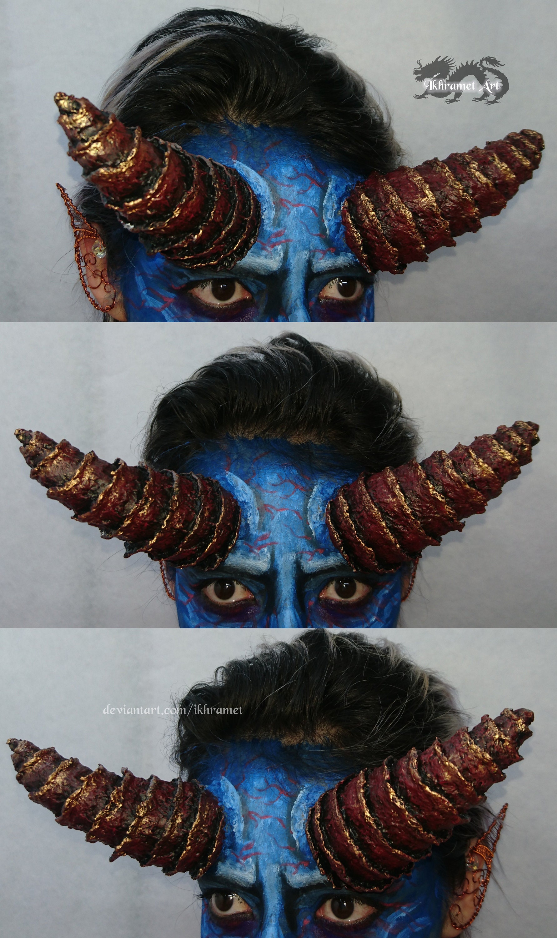 Cuernos de Dragón o Demonio Horns Cosplay - Etsy México