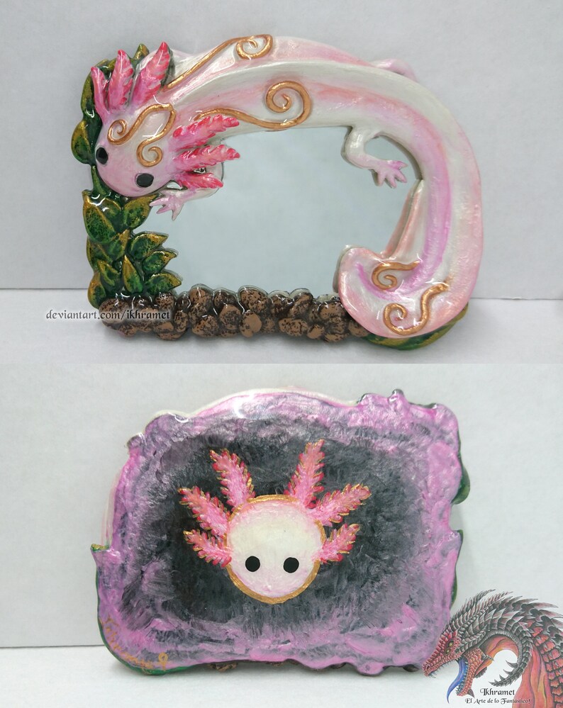Magic Axolotl Pocket Mirror Magic Axolotl - Etsy