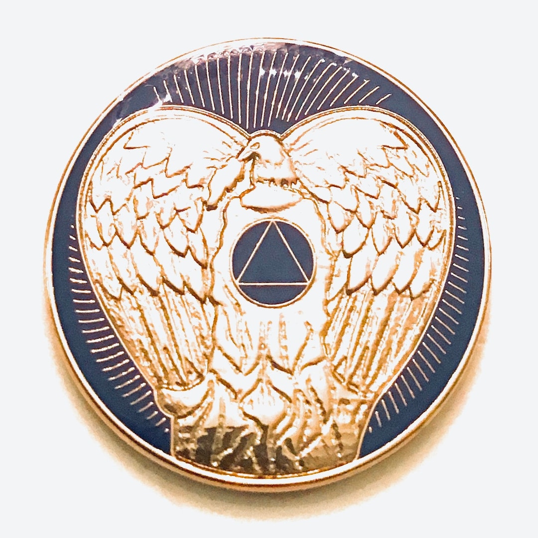 Guardian Angel Wings - Recovery AA, Alcoholics Anonymous Sobriety Chip ...