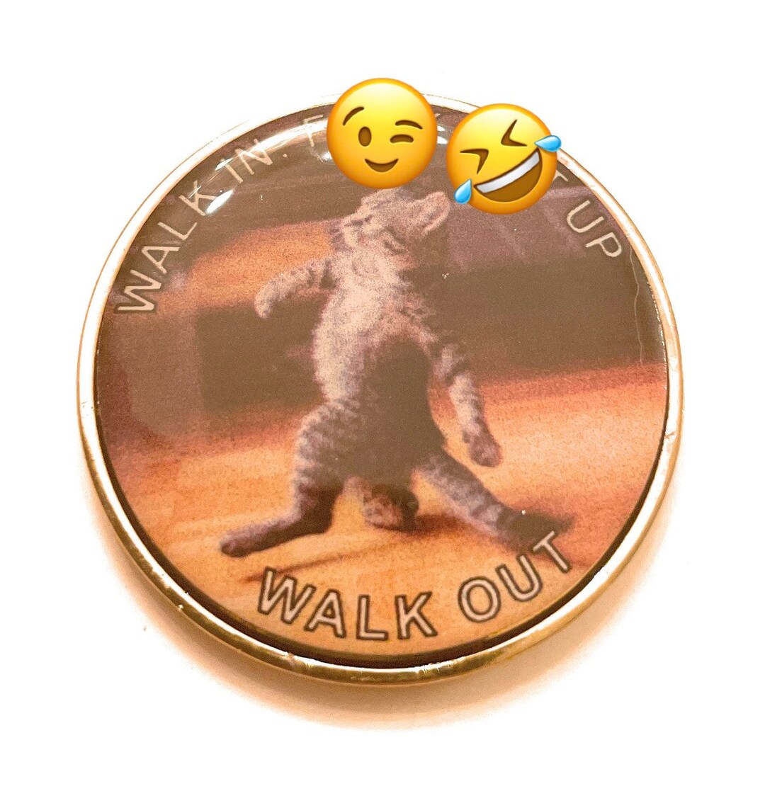 Walk in Walk Out Cat Medallion - Etsy
