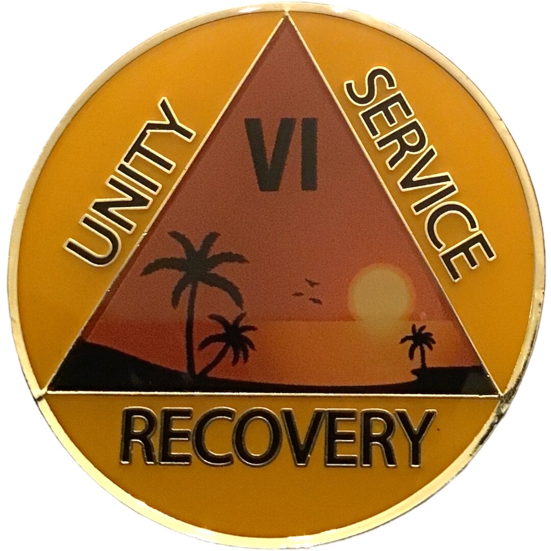 AA, Alcoholics Anonymous- the Sunset Beach Medallion - Creative ...