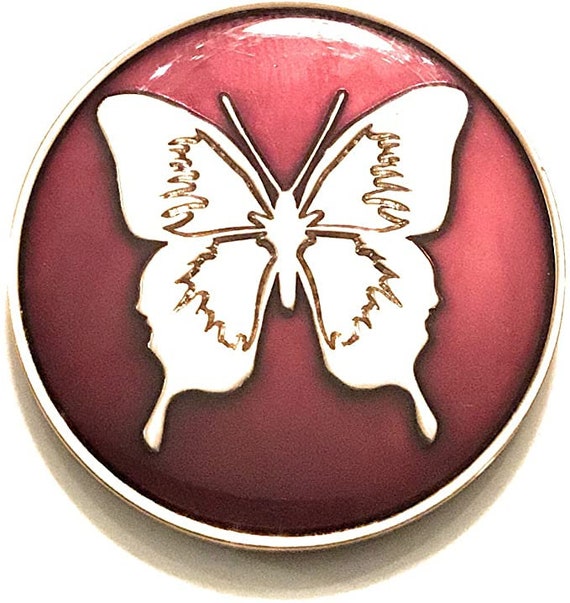 Butterfly With the Serenity Prayer Medallion Chip Token | Etsy