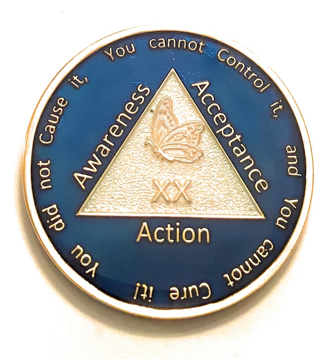 Al-anon Blue Anniversary Medallion - Etsy