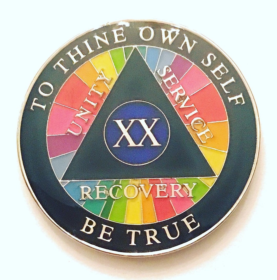 Rainbow AA, Alcoholics Anonymous, Chip, Medallion, Token - Etsy