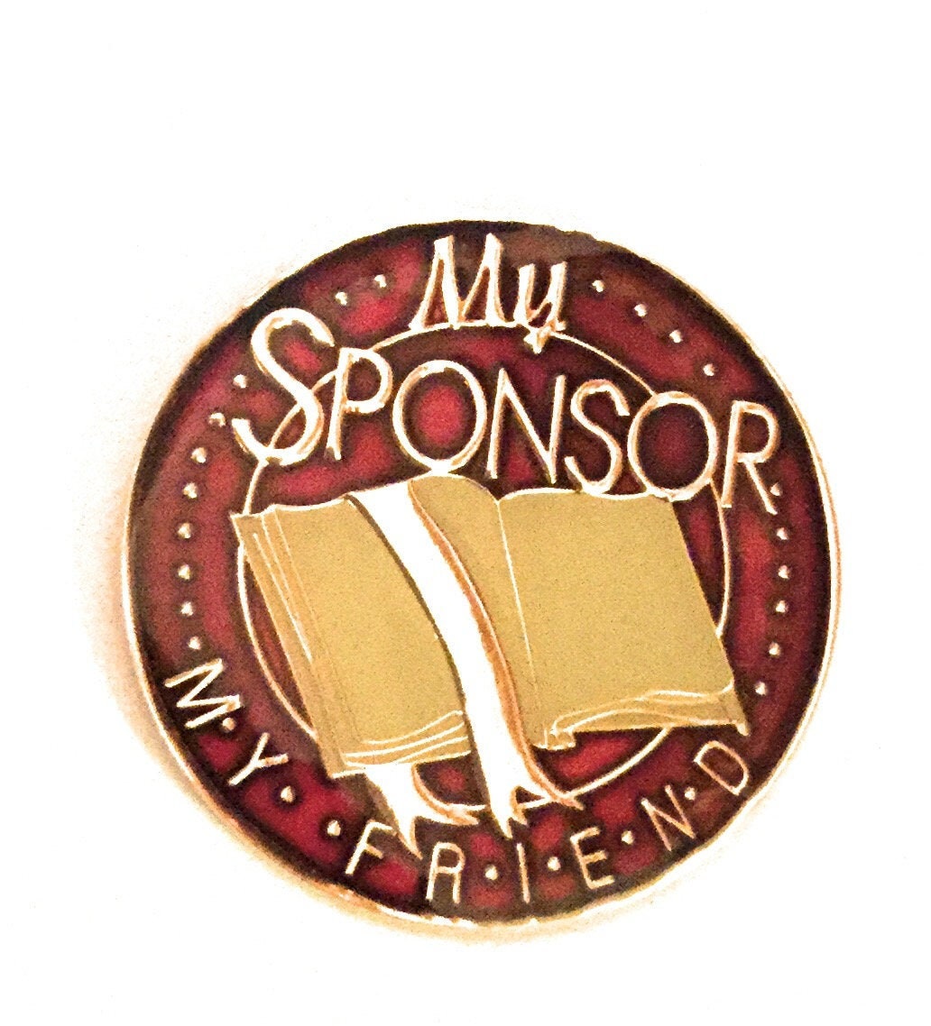 My Sponsor My Friend AA, NA, Al-anon Medallion - Etsy