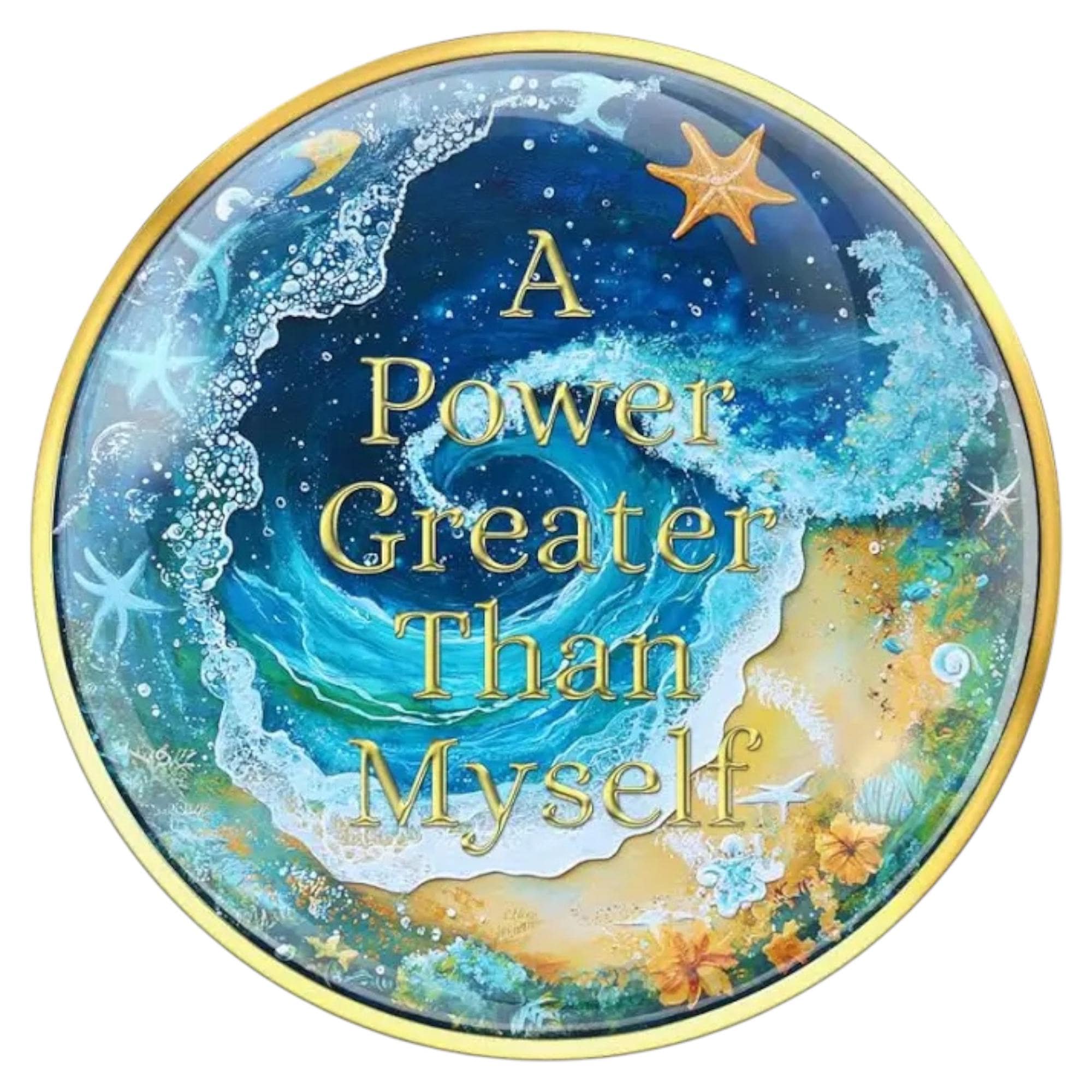 God AA, NA, Al-anon Recovery Medallion, Chip, Token, Coin A Power ...