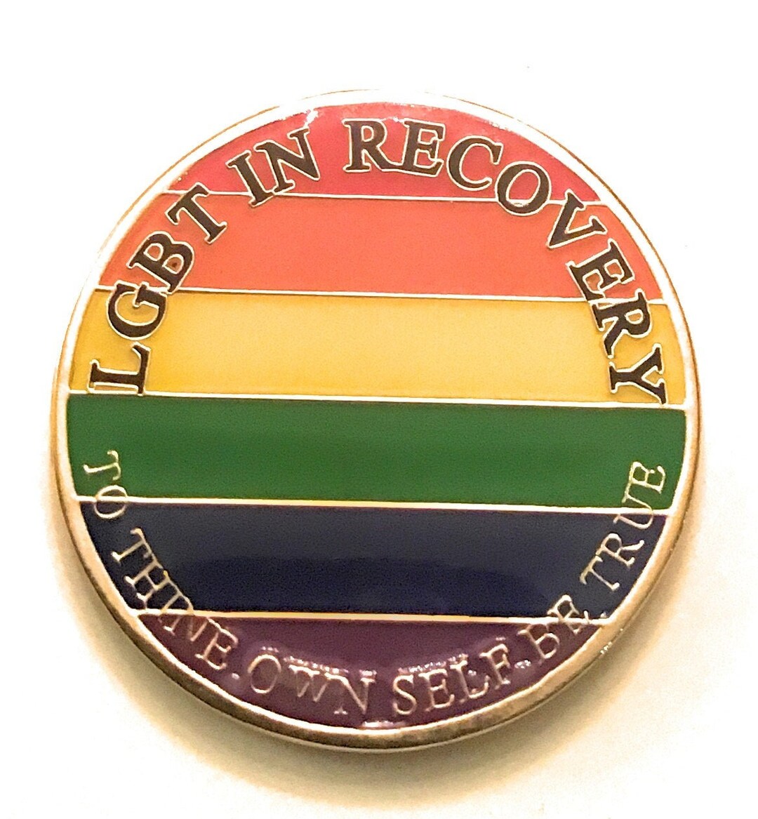 LGBT - AA, NA, Al-anon Recovery Medallion, Chip, Token, Coin - Etsy