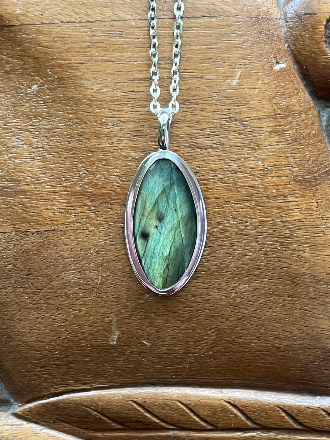 Labradorite Pendant in Sterling Silver - Etsy