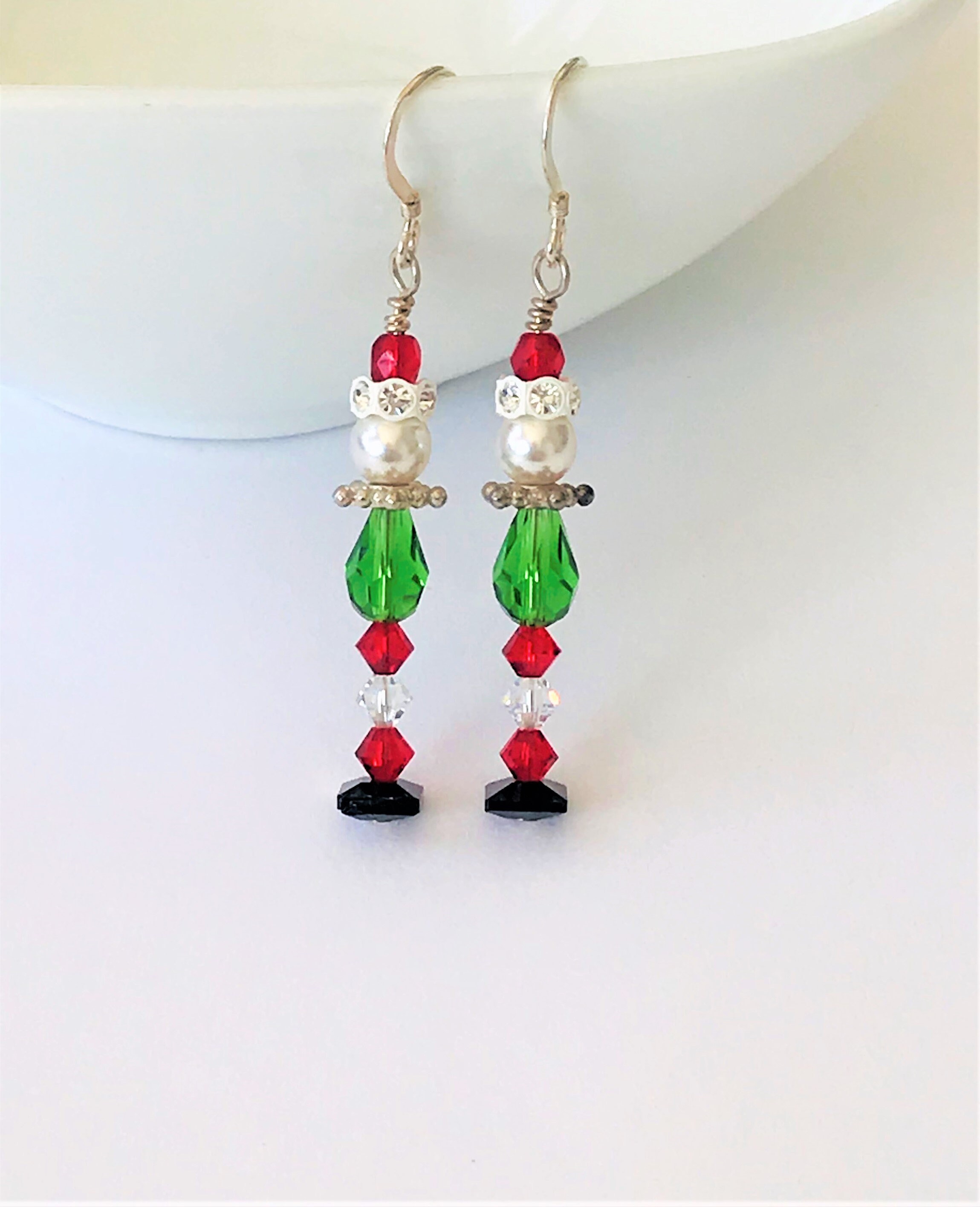 Swarovski Crystal Elf Earrings, Christmas Earrings, Elf Earrings ...