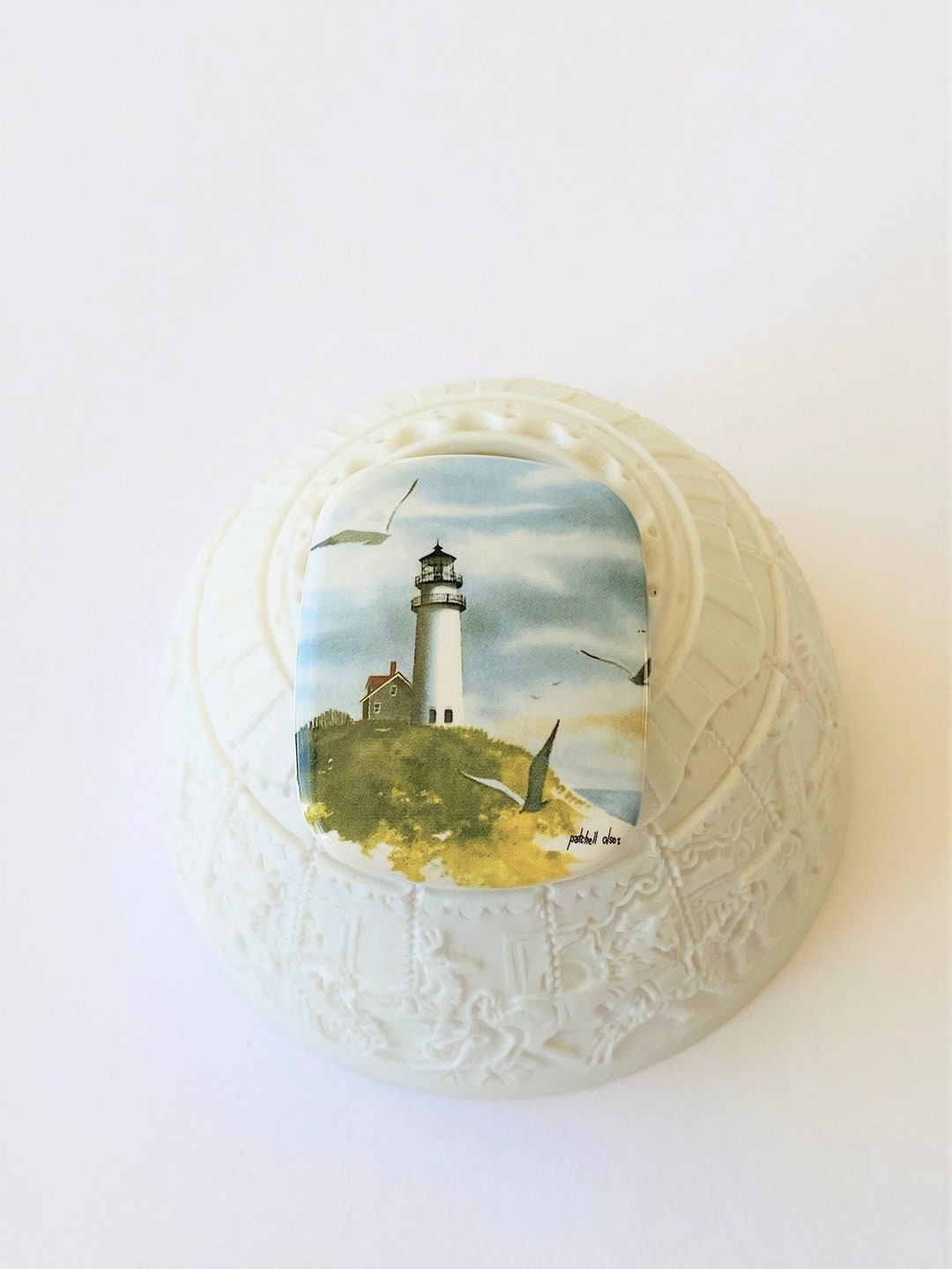 Patchell Olson Ceramic Lighthouse Brooch, Vintage - Etsy