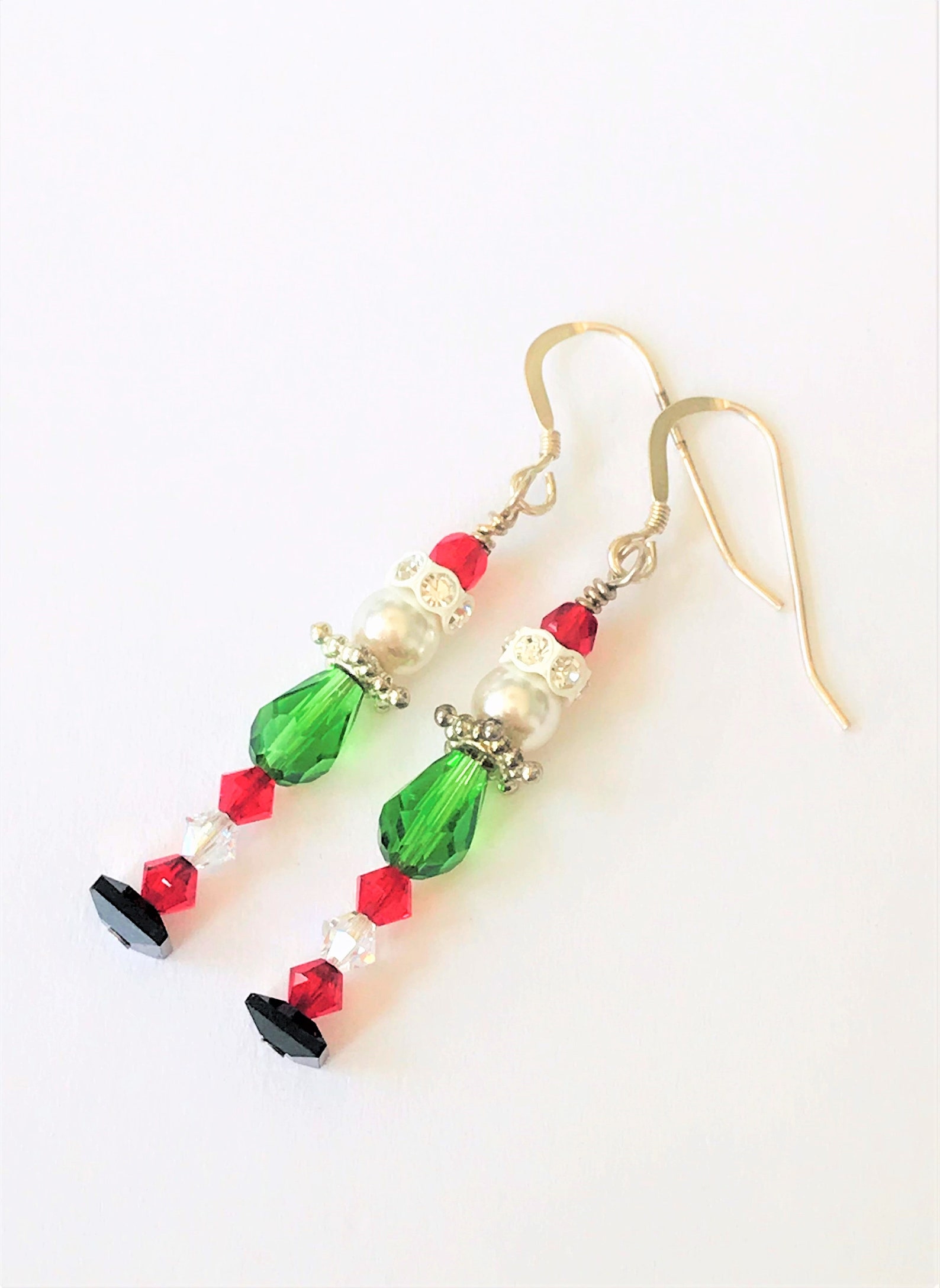 Swarovski Crystal Elf Earrings, Christmas Earrings, Elf Earrings ...