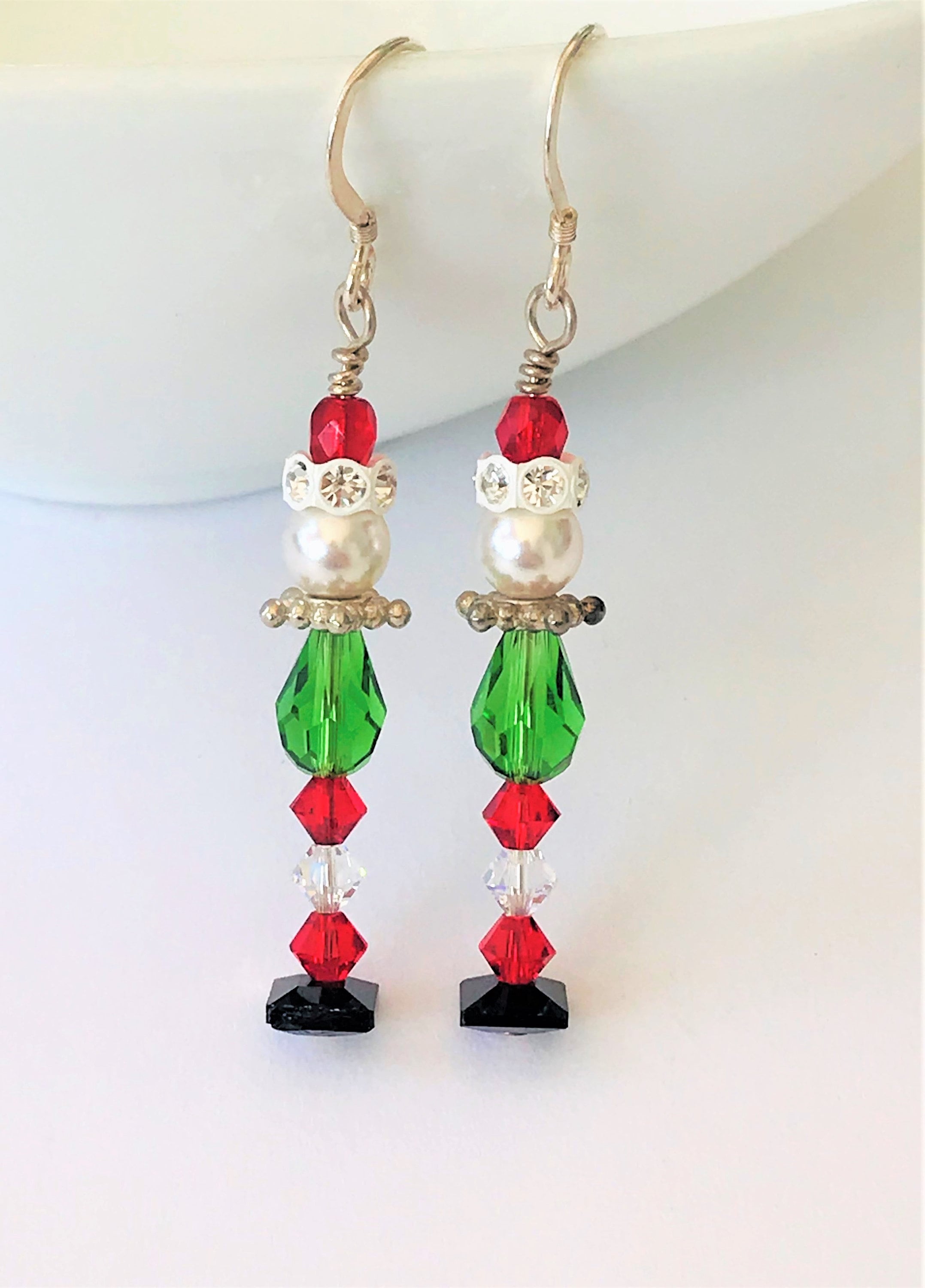 Swarovski Crystal Elf Earrings, Christmas Earrings, Elf Earrings ...