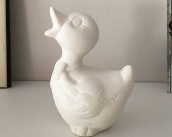 White ceramic duck | Etsy