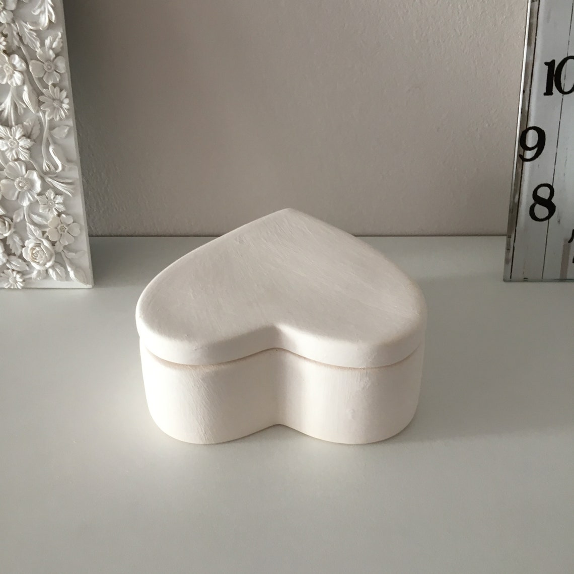 Valentines Day Decor, Ceramic Heart Box, Jewelry Storage, Ready to ...