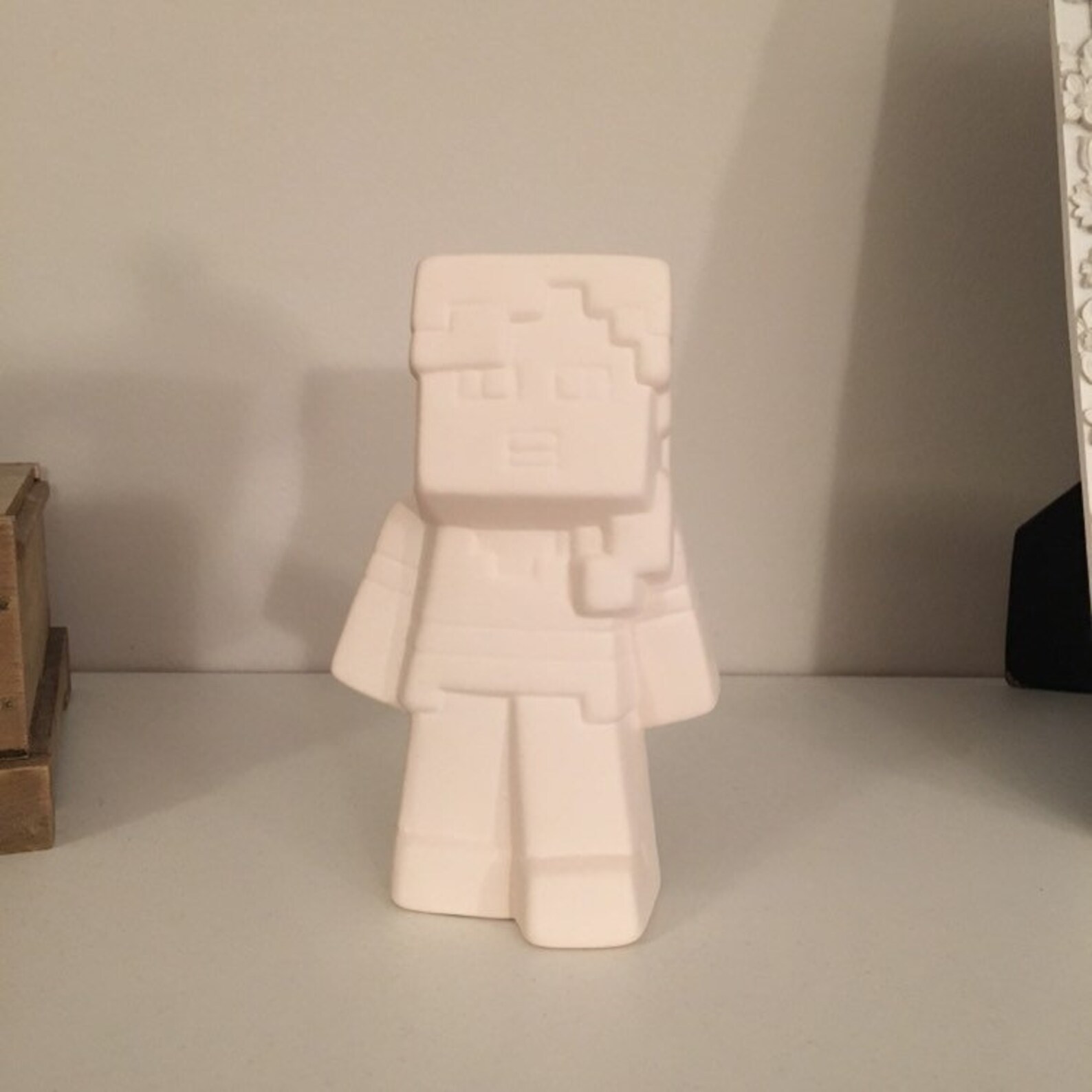 Minecraft Figurine Ceramic Minecraft Minecraft Party - Etsy