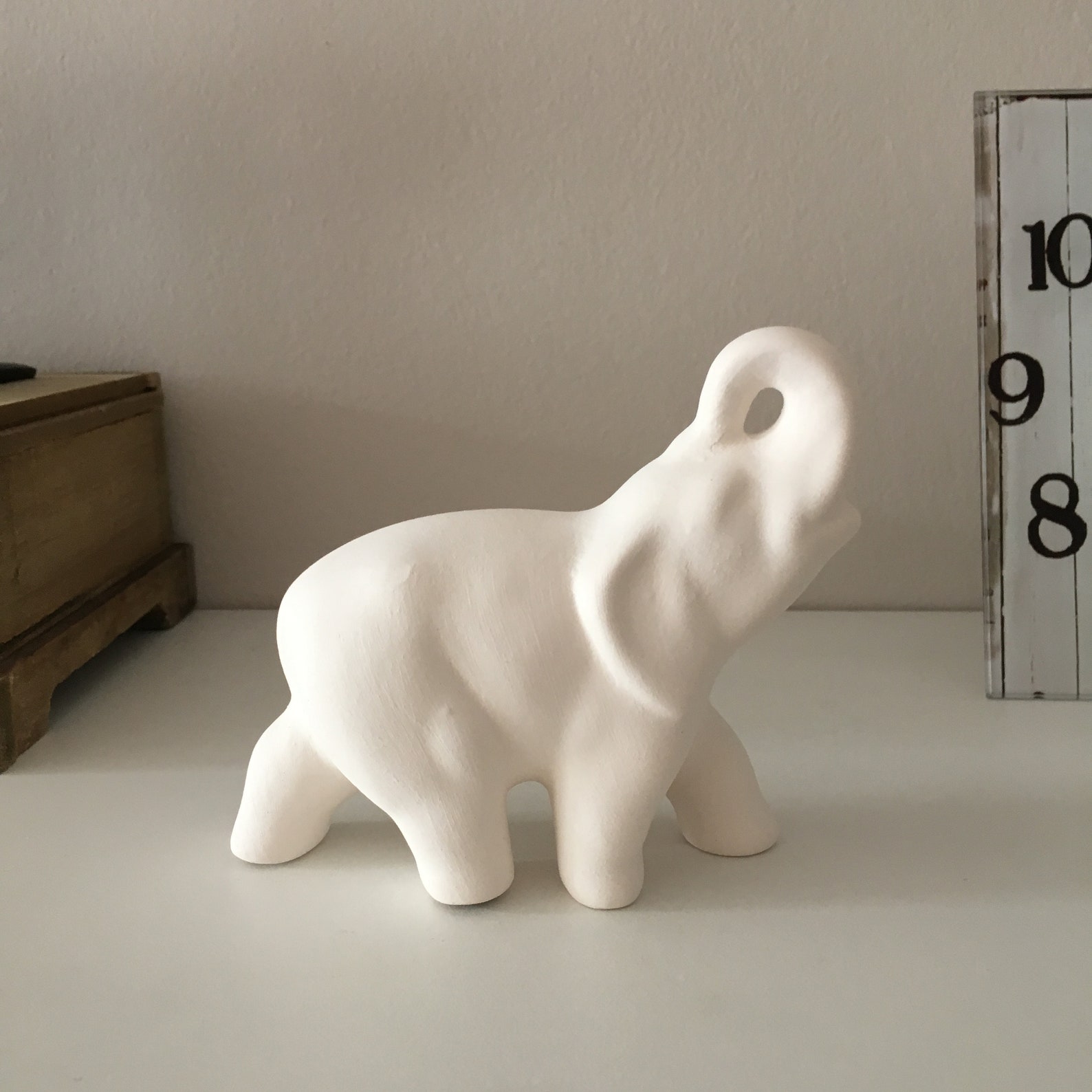 Ceramic Elephant, Unfinished Elephant, Ready to Paint, Ceramic Bisque ...