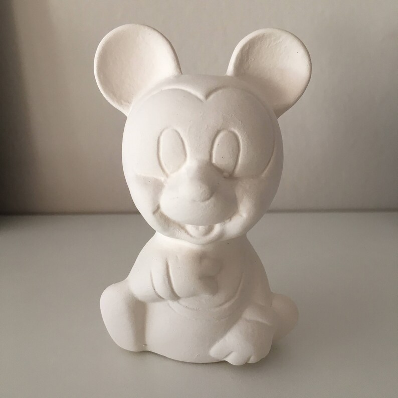 Ceramic Bisque Mickey Mouse Miniature Ready to Paint Figurines - Etsy