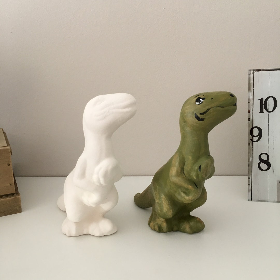 Ready to Paint, Ceramic Dinosaur, Handmade Ceramics, Unpainted ...