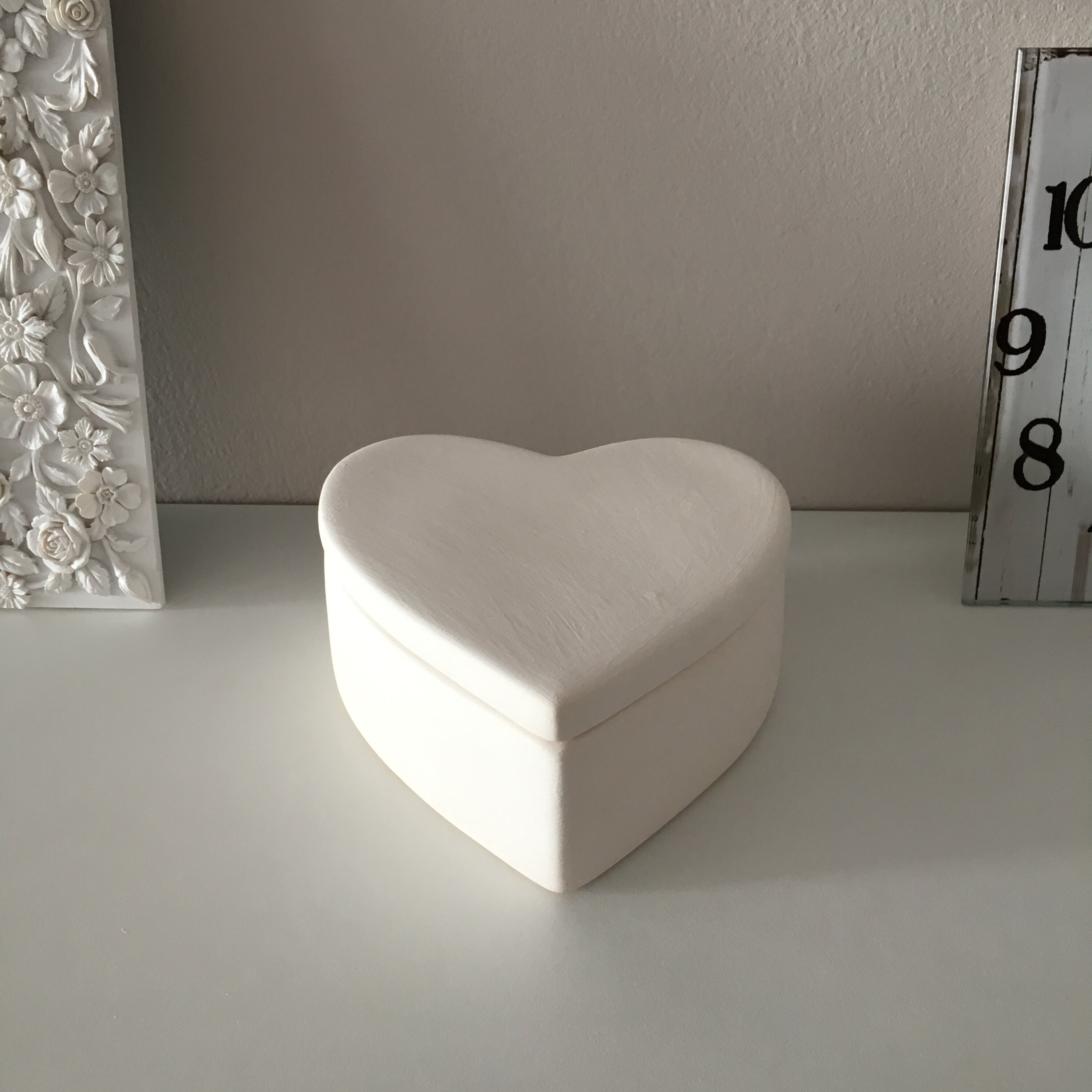Valentines Day Decor Ceramic Heart Box Jewelry Storage | Etsy