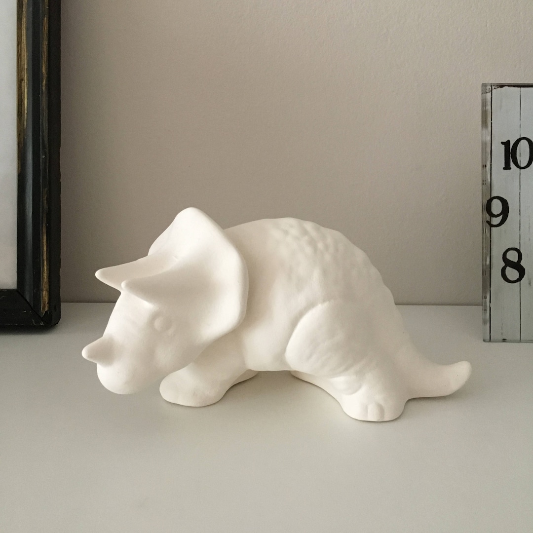 Ceramic Dinosaur, Ready to Paint, Education for Kids, Christmas Gifts ...