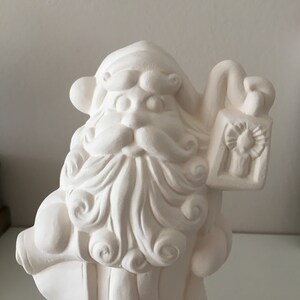 READY TO SHIP, Christmas Santa, Ready to Paint, Ceramic Santa Claus ...