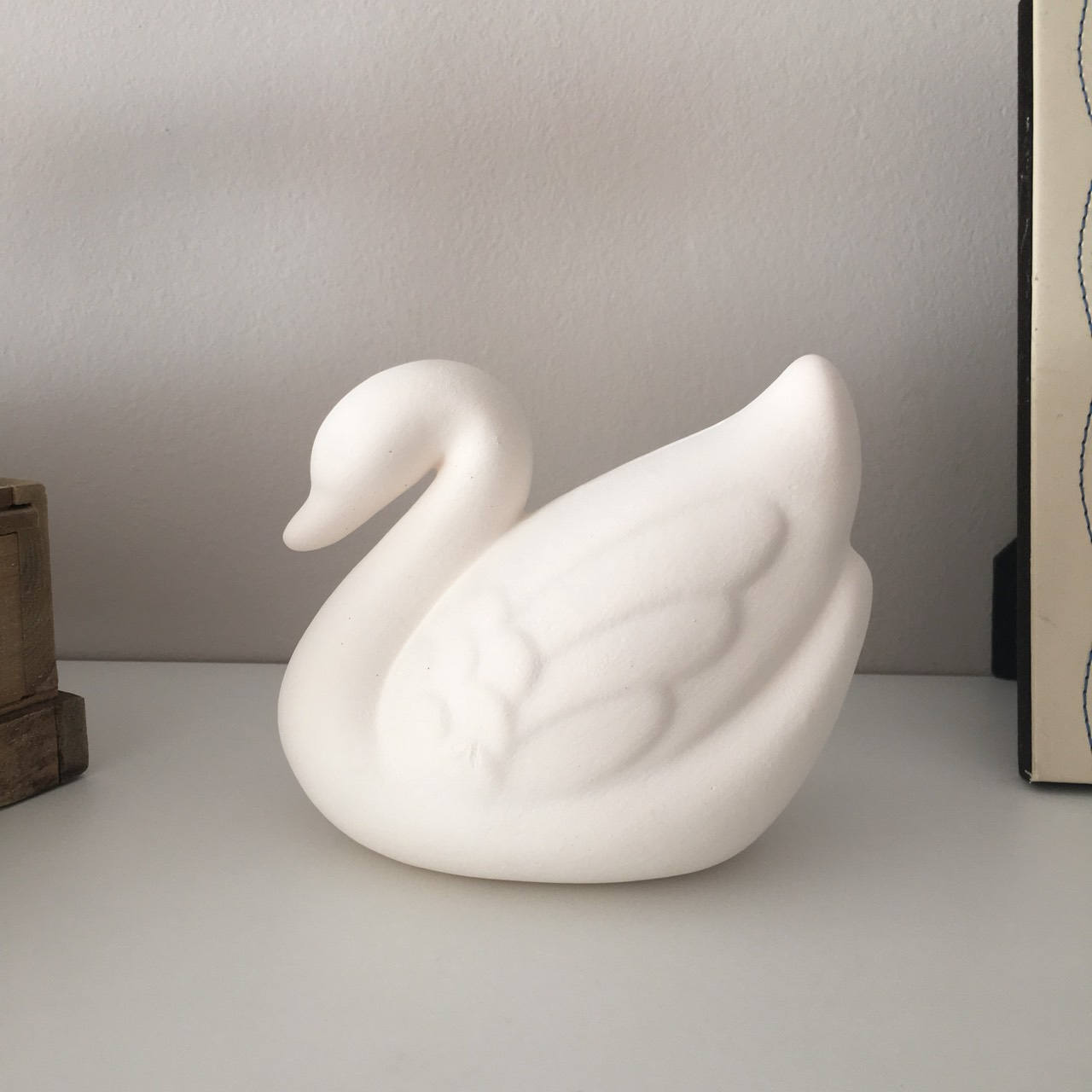 Swan Bank Ceramic Swan Ready to Paint Money Box Swan Cash - Etsy