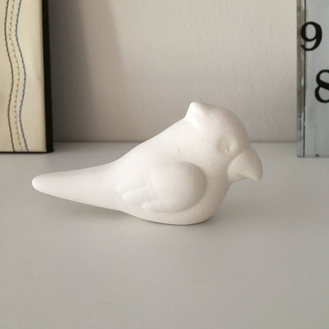 Ready to Paint, Ceramic Parrot Miniature, Little Parrot Figurine, Gifts ...