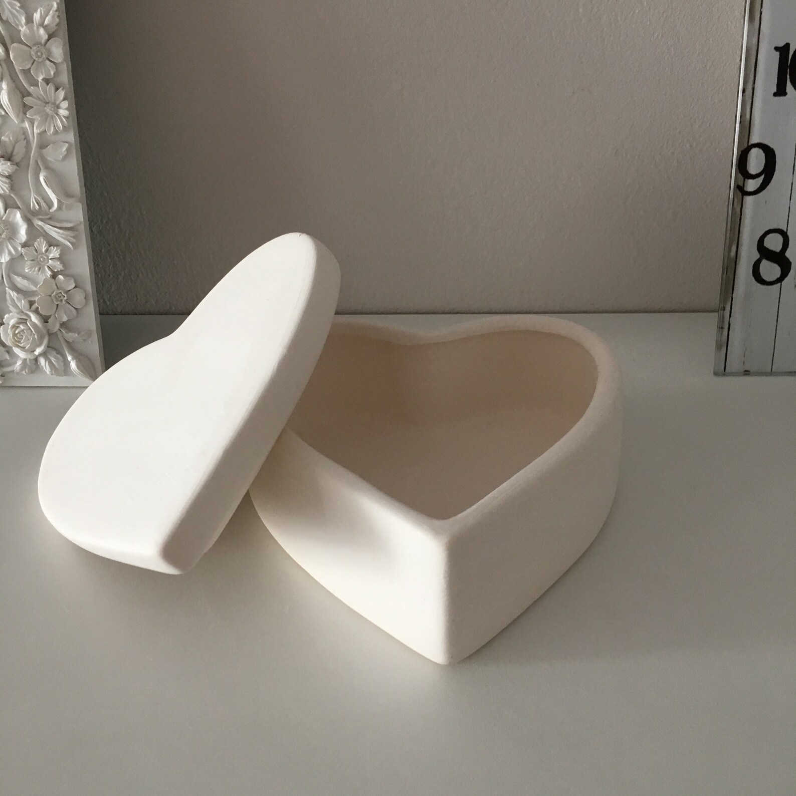 Valentines Day Decor Ceramic Heart Box Jewelry Storage | Etsy