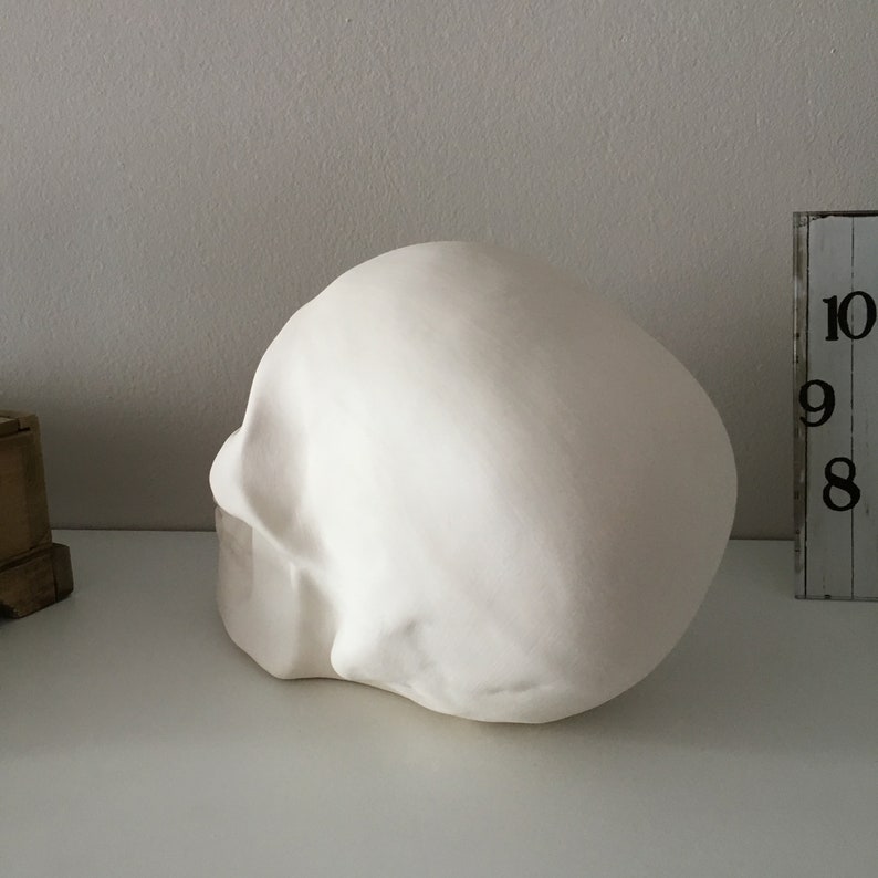 Human Skull Ceramic Skull Unfinished Skull Ready to Paint | Etsy