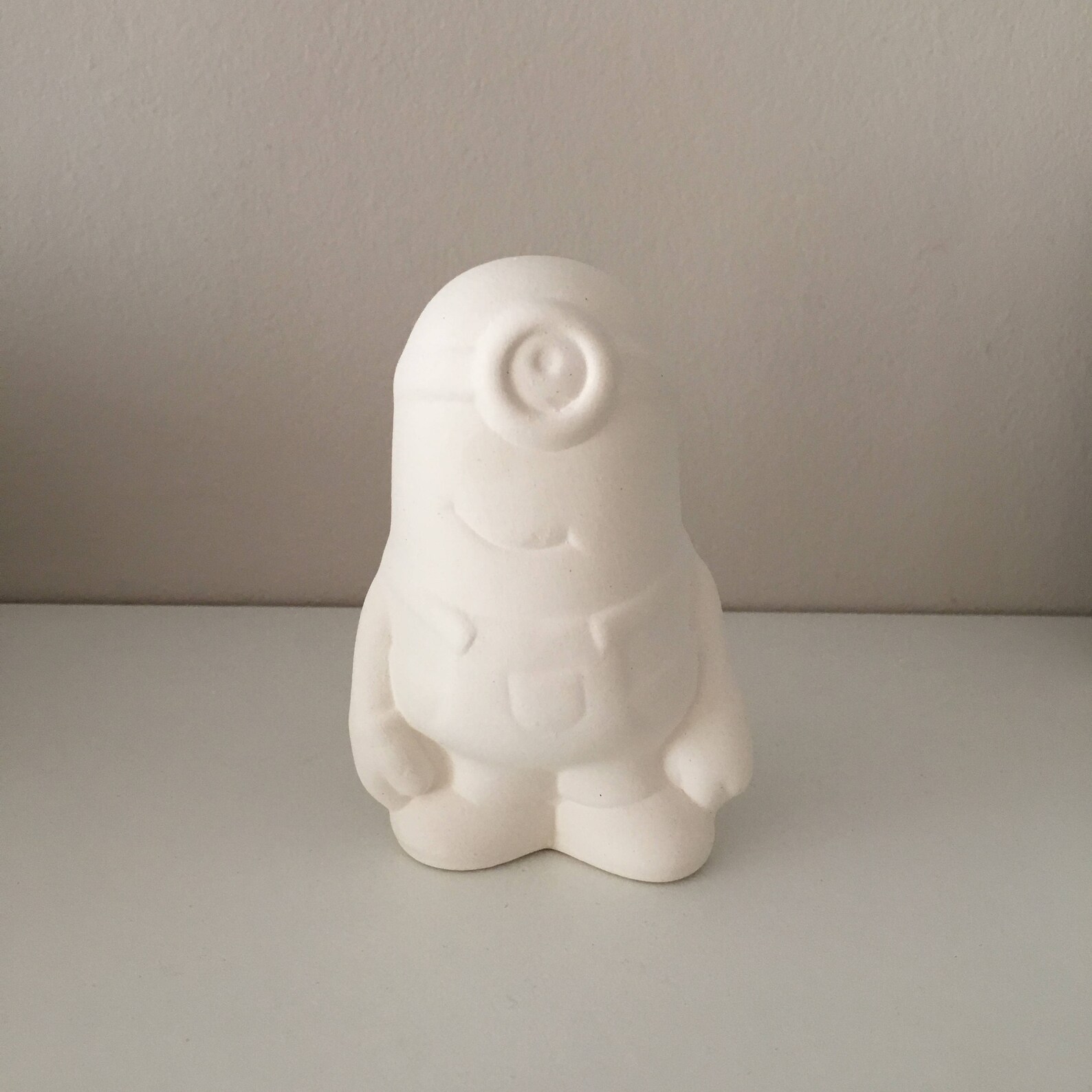 Ceramic Minions, Set of 4 Handmade Ceramic Figurines, Ready to Paint ...