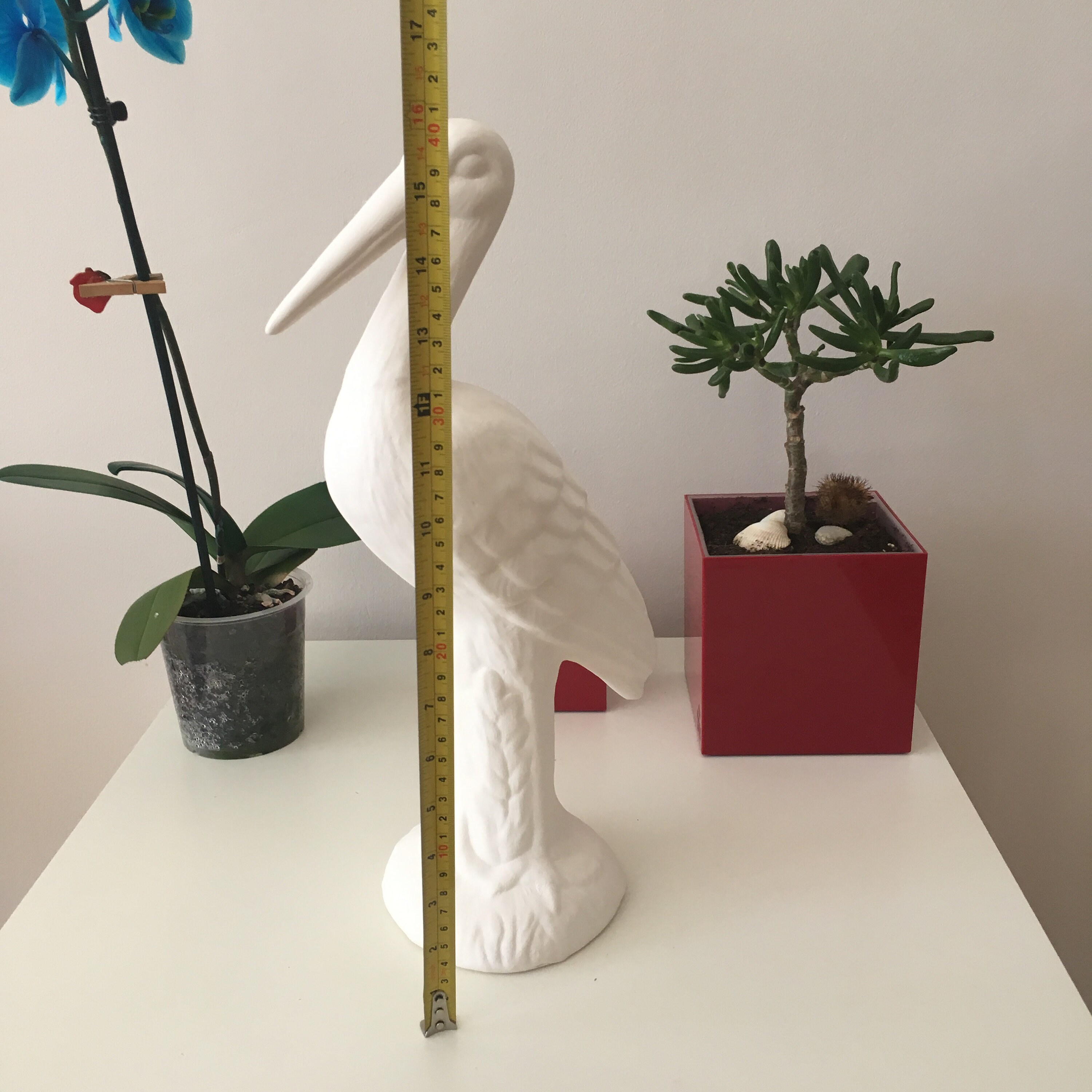 Ceramic Stork Statue Ready to Paint Garden Decor Outdoor | Etsy