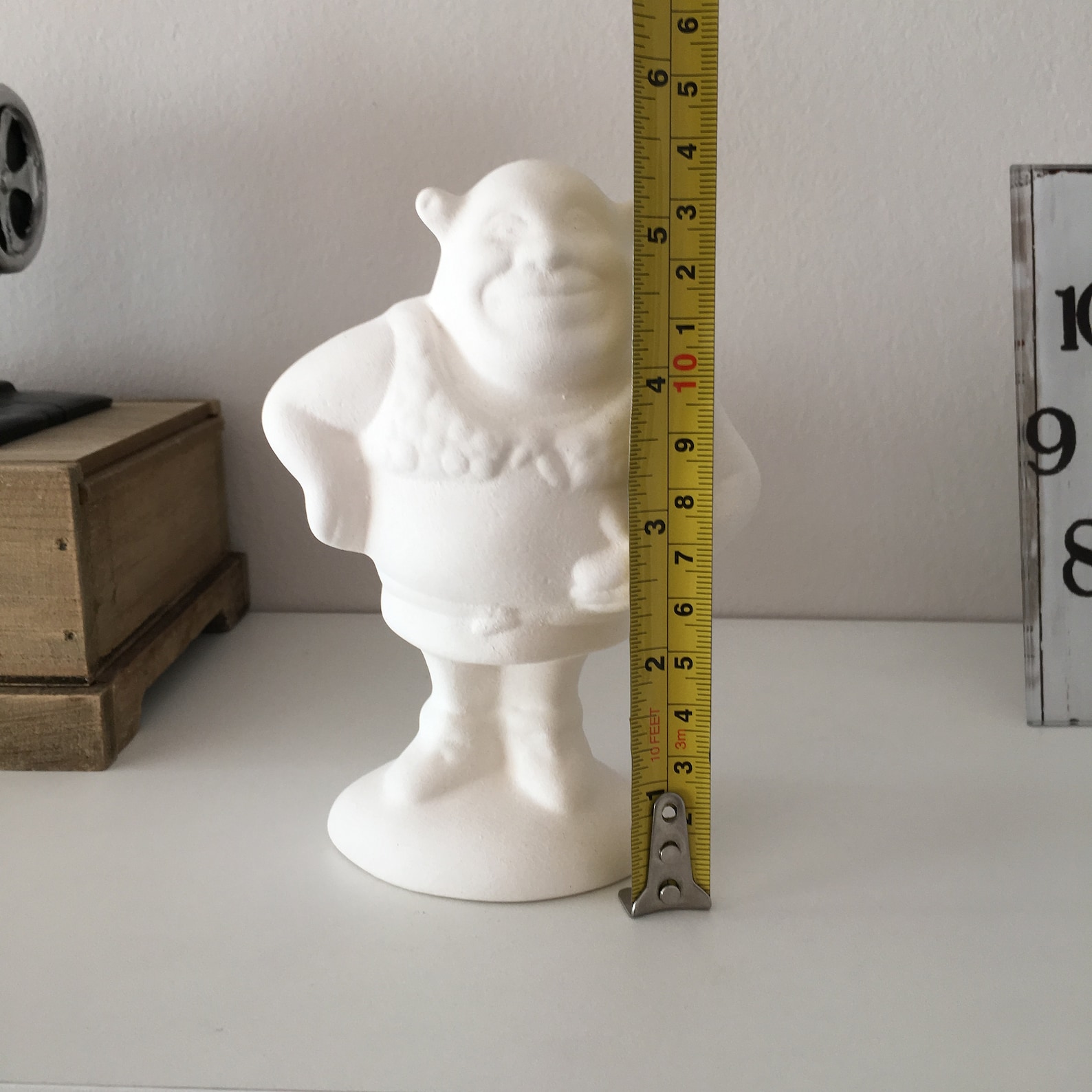 Ceramic Shrek Figure Mini Shrek Statue Ready to Paint - Etsy