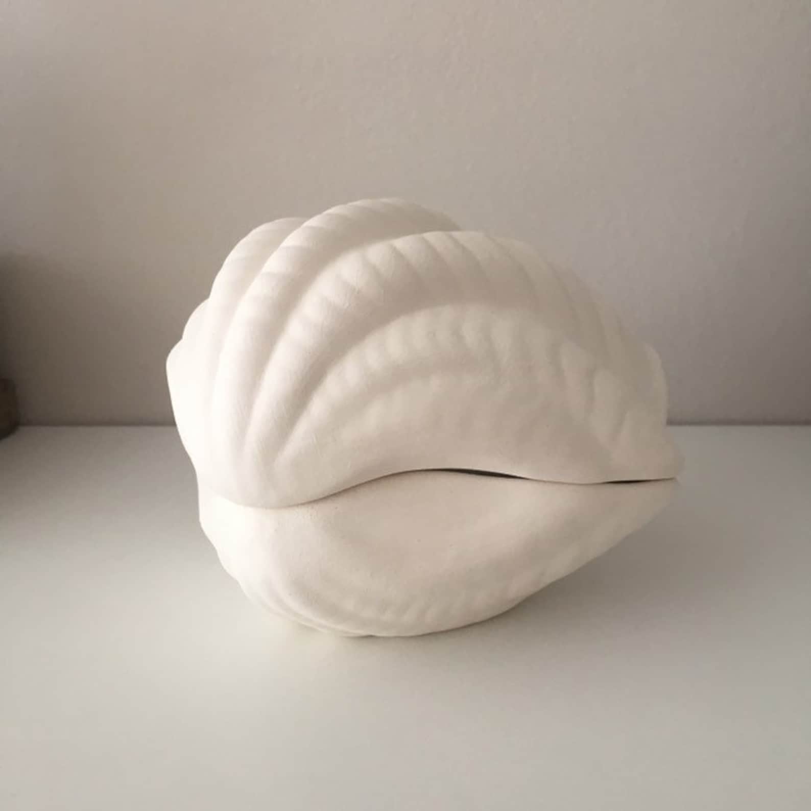 Ceramic Clam Shell Ceramic Statue Unfinished Clam Paintable | Etsy