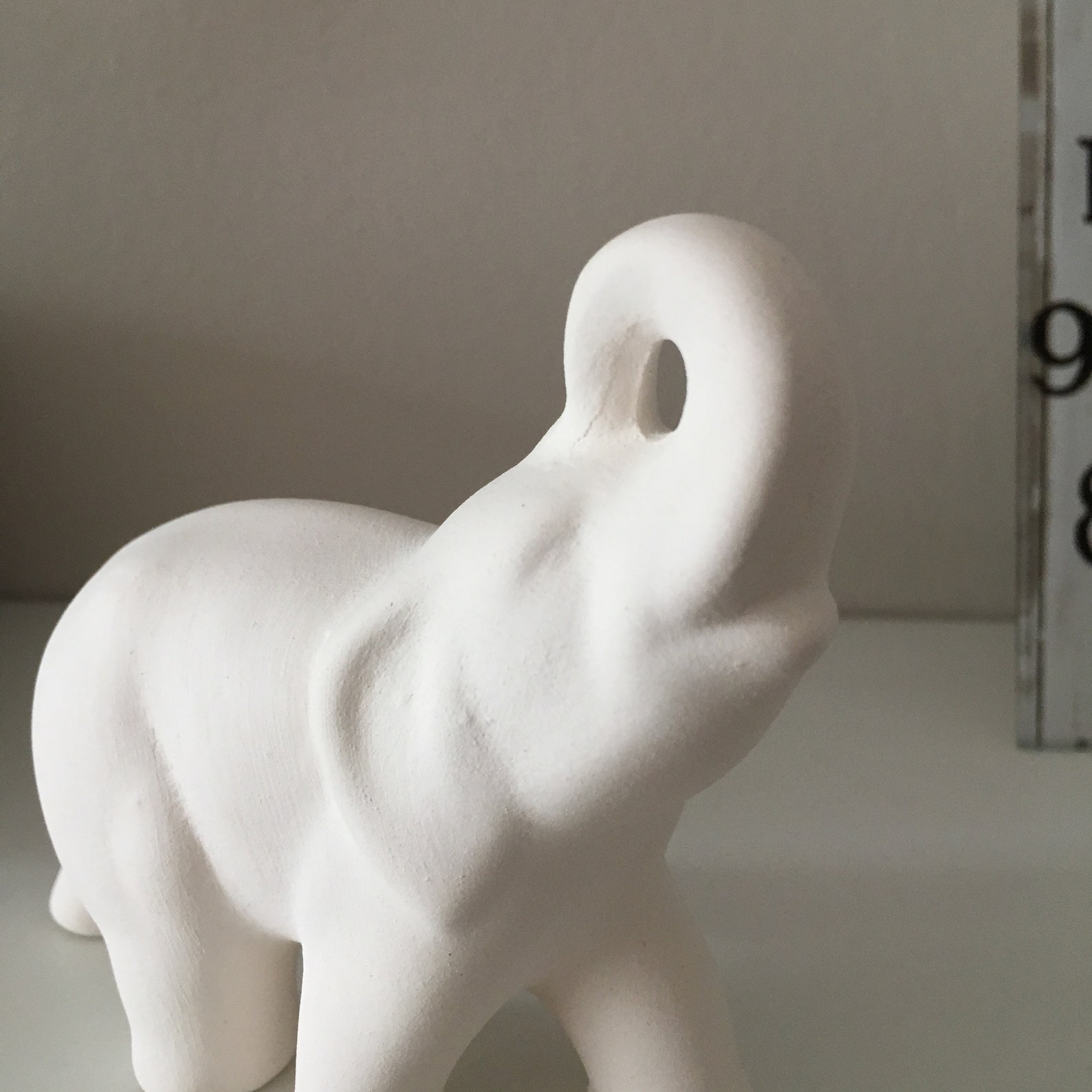 Ceramic Elephant Unfinished Elephant Ready to Paint Ceramic | Etsy