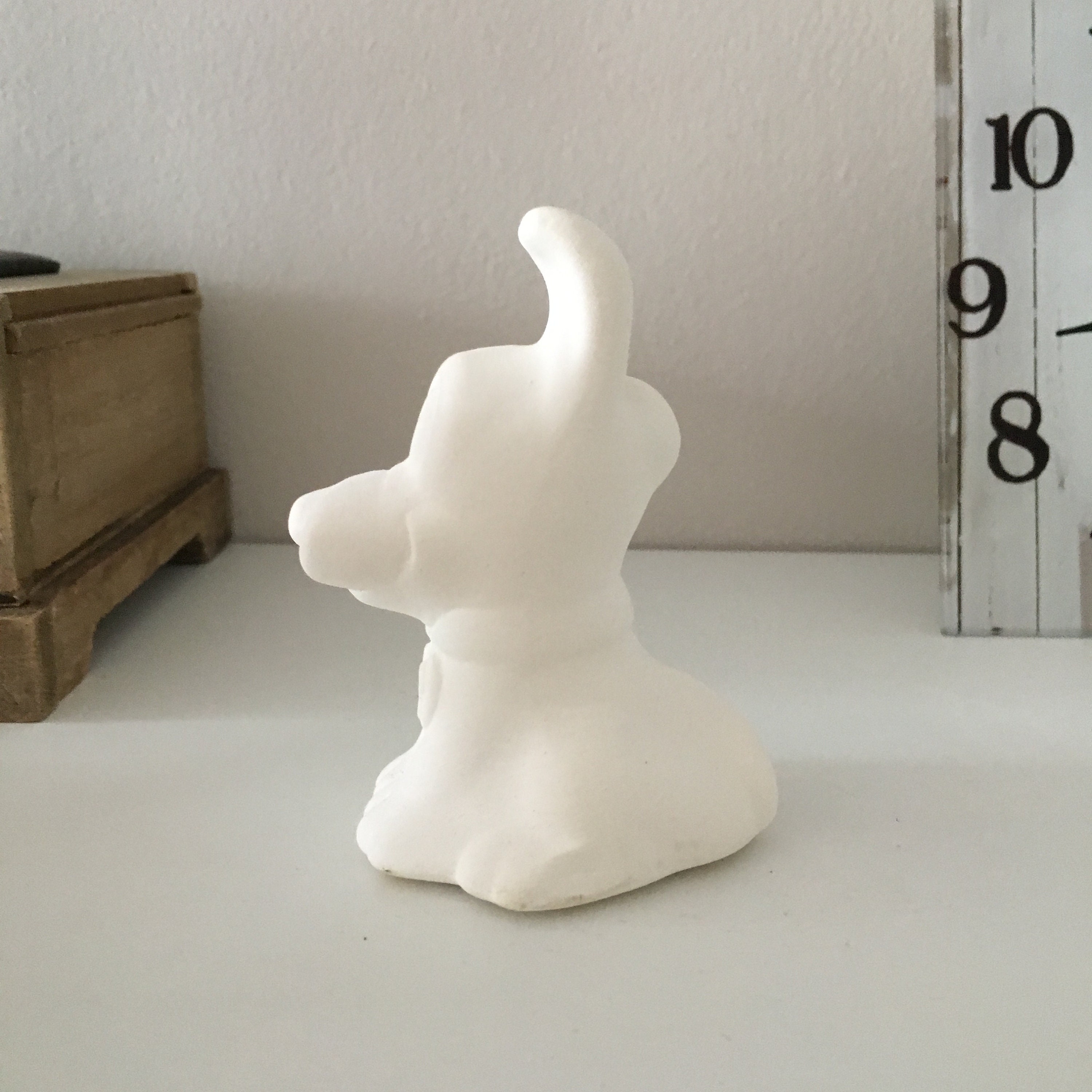 Ceramic Dog Miniature Ready to Paint Ceramic Bisque Dog to | Etsy