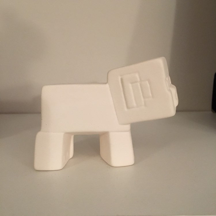 Ceramic Minecraft Minecraft Miniature Minecraft for Paint - Etsy